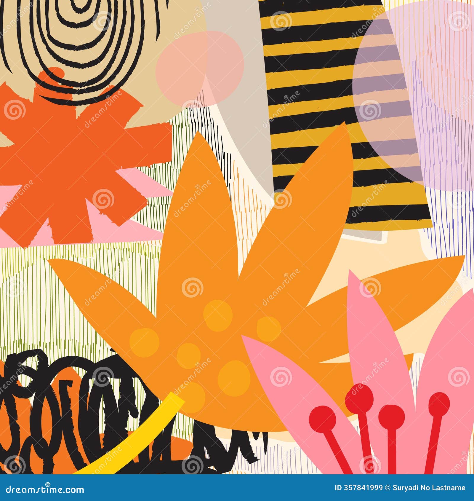 Rough Hand-drawn Hatched Grid. Frame Border Cartoon Vector ...