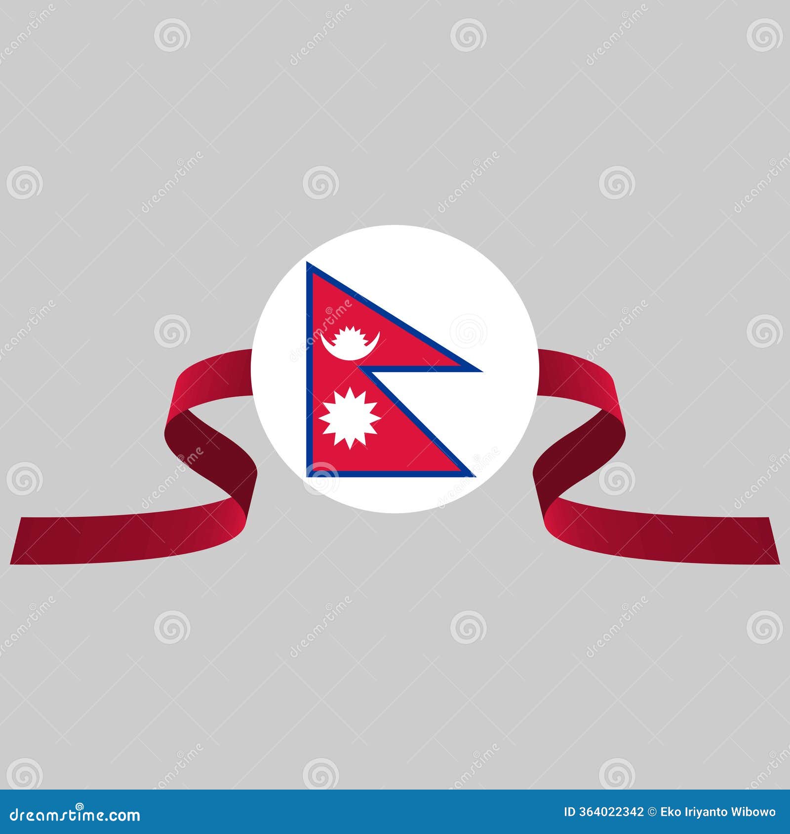 Nepal Flag Icon. Trendy Modern Flat Linear Vector Nepal Flag Icon On ...