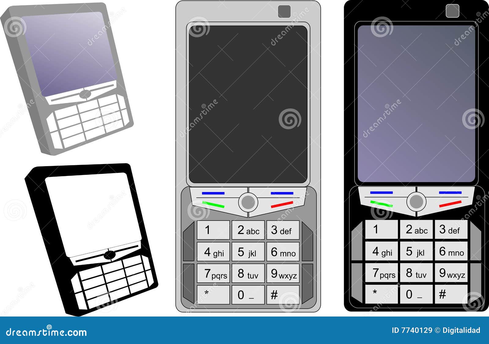 Mobile stock vector. Illustration of cartoon, call, communication - 7740129