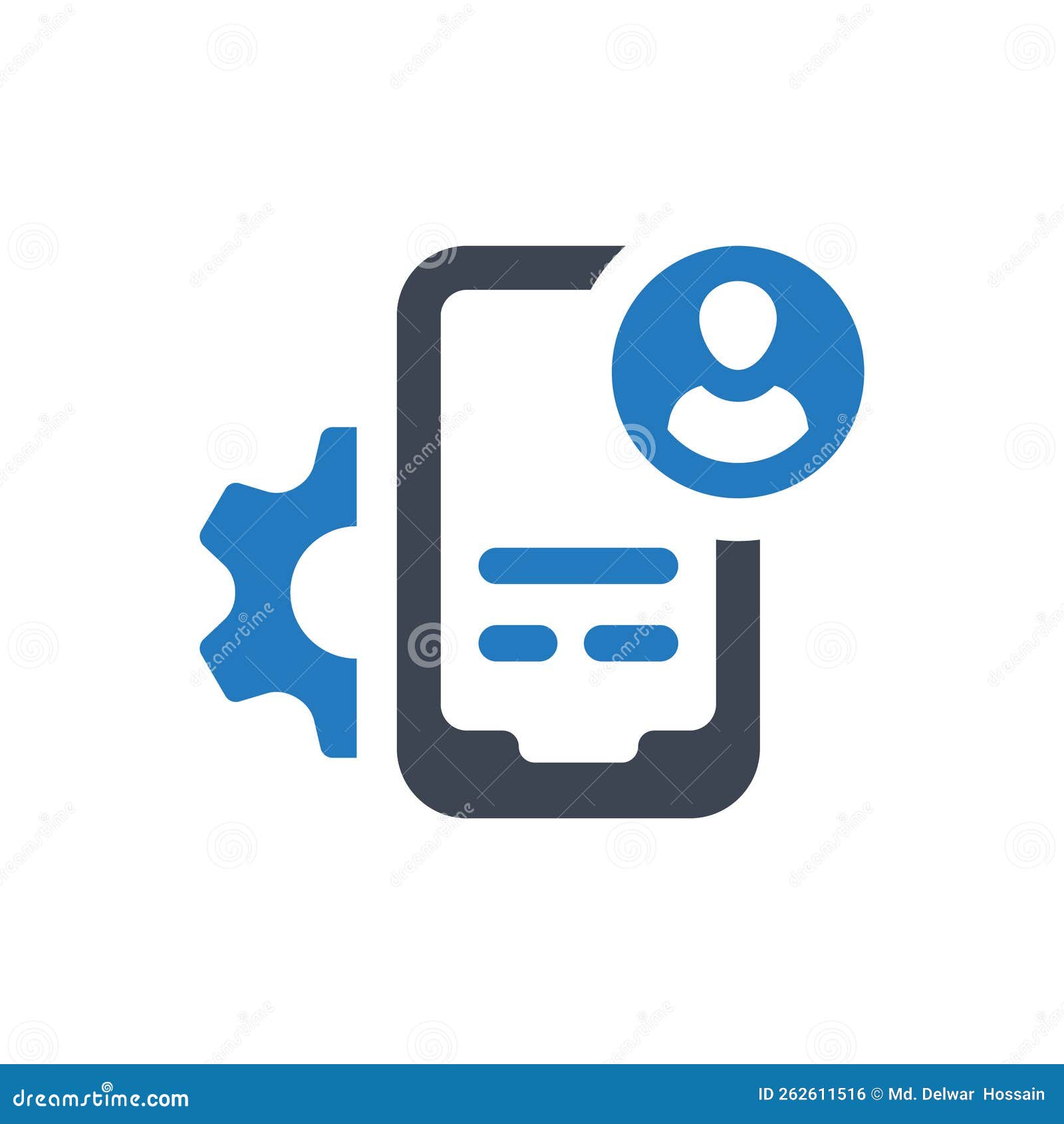 Mobile Account Setting Icon Stock Vector - Illustration of vector ... Mobile Account Setting Icon Stock Vector - Illustration of vector ...