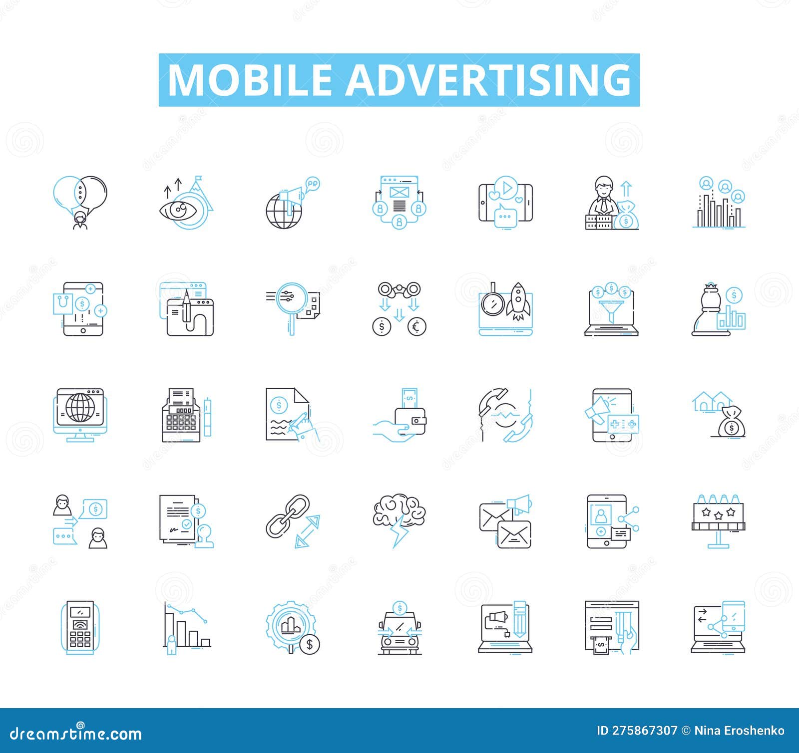 Conversions Line Icons Collection. Conversion, Rate, Funnel ...