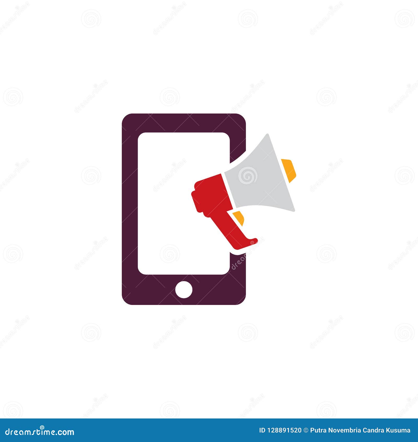 Mobile Advertising Logo Icon Design Stock Vector - Illustration of call ...