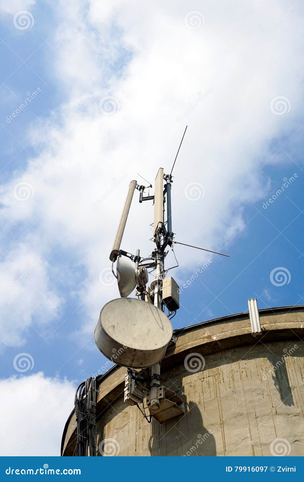 Mobile antenna stock image. Image of technology, telecommunication ...