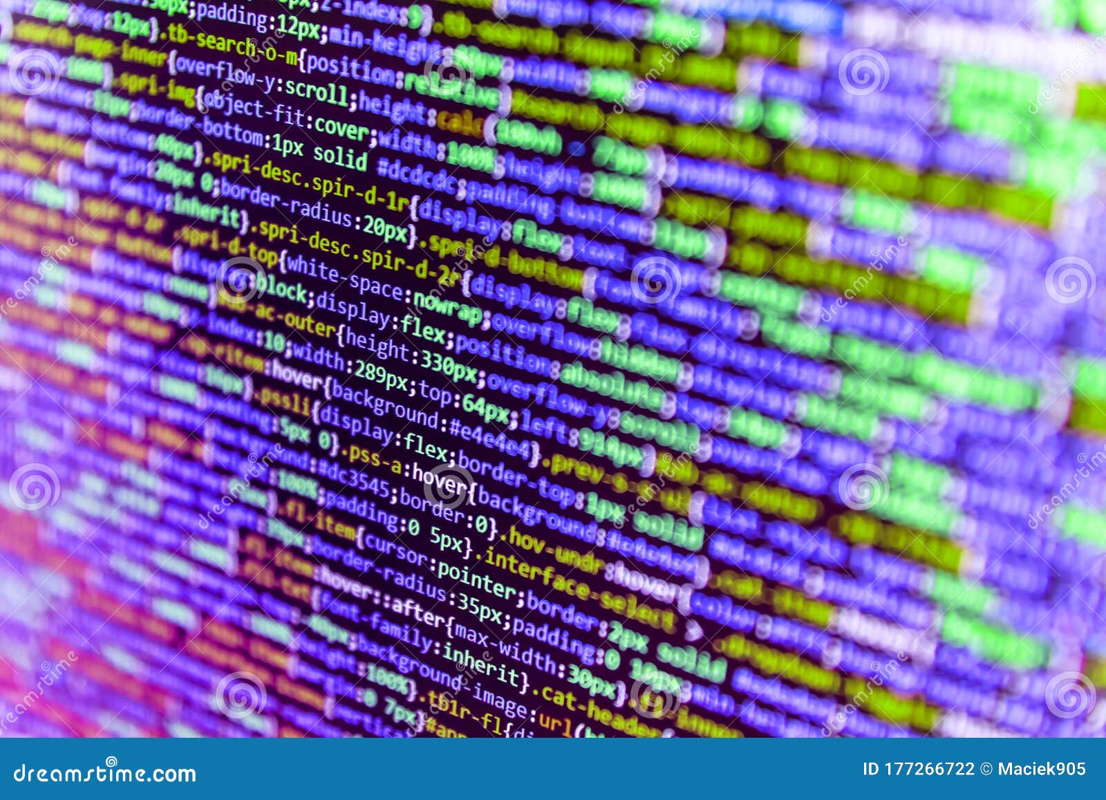 Mobile App Building. Programming Code Abstract Background Screen of ...