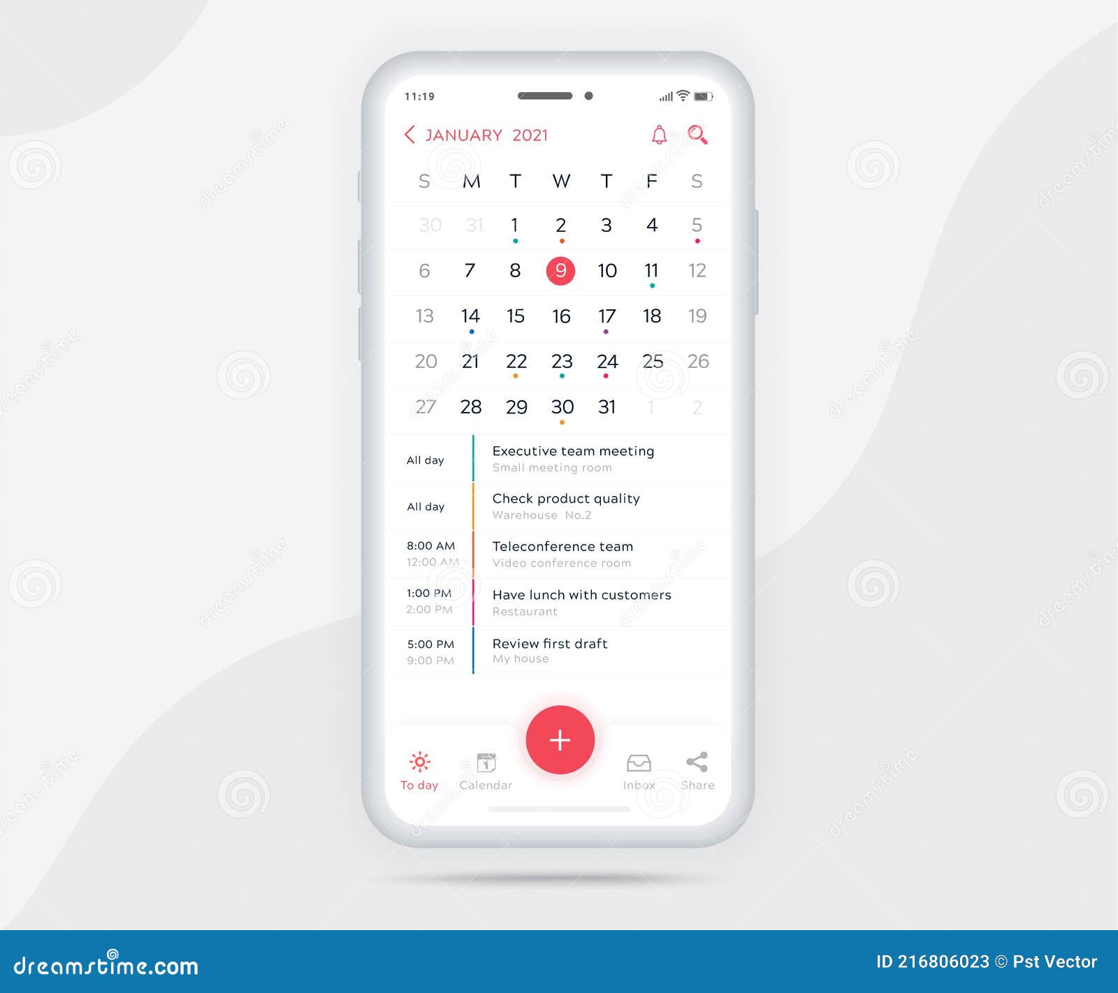 Mobile App Calendar Light Mode Concept, Activity Calendar Template UI ... Mobile App Calendar Light Mode Concept, Activity Calendar Template UI ...