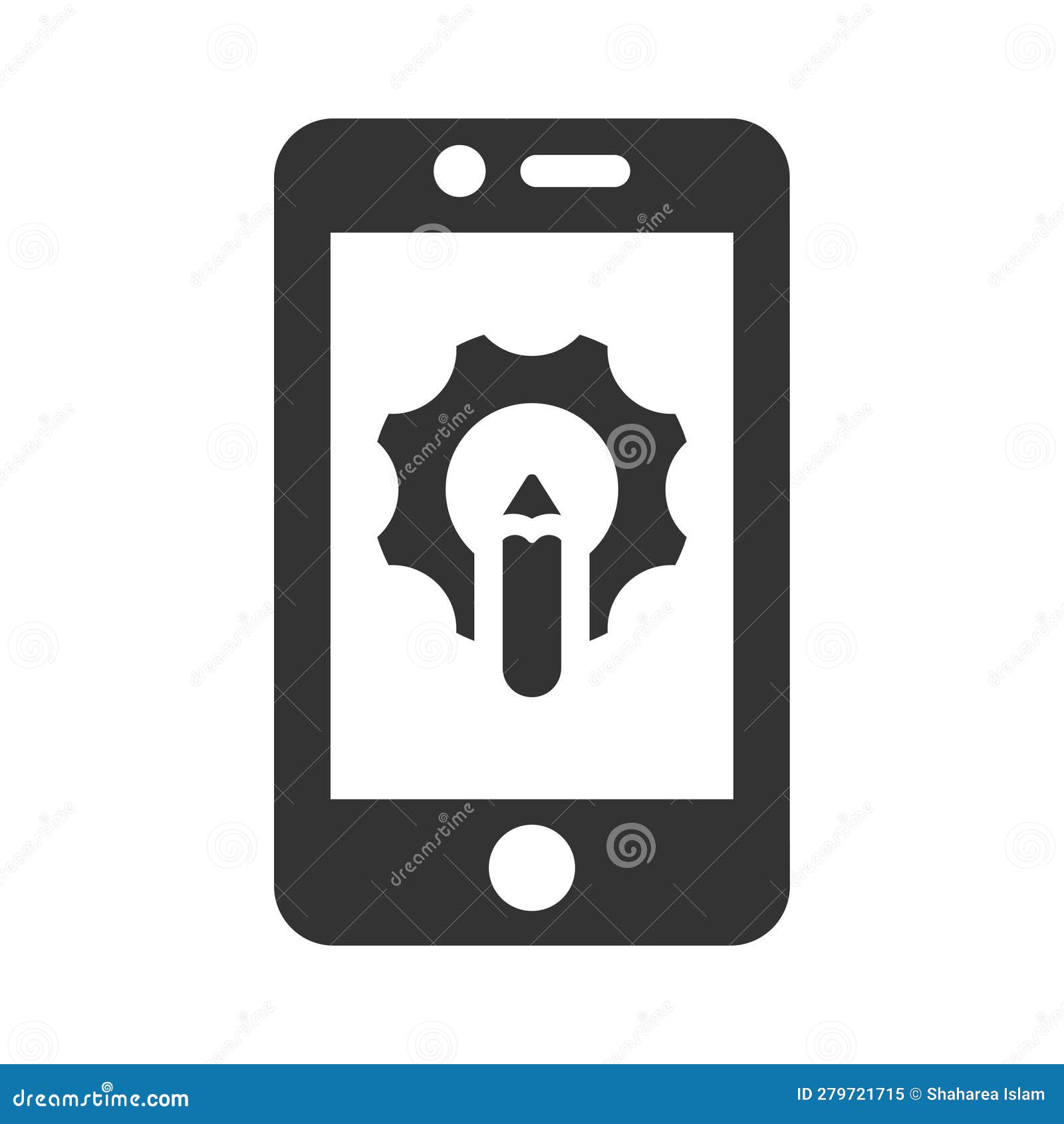 Mobile app design icon stock vector. Illustration of vector - 279721715