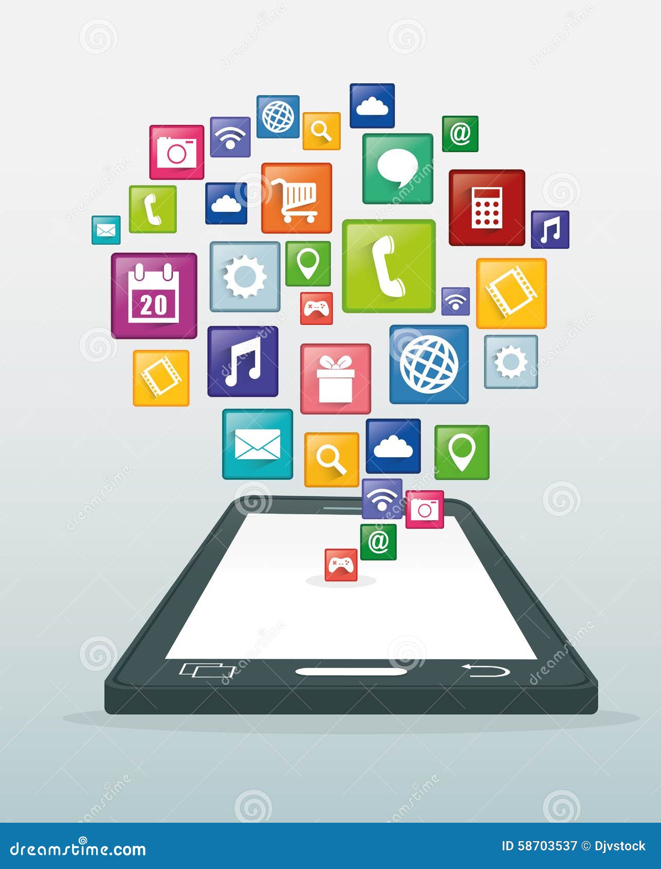 Mobile app design. stock vector. Illustration of calculator - 58703537