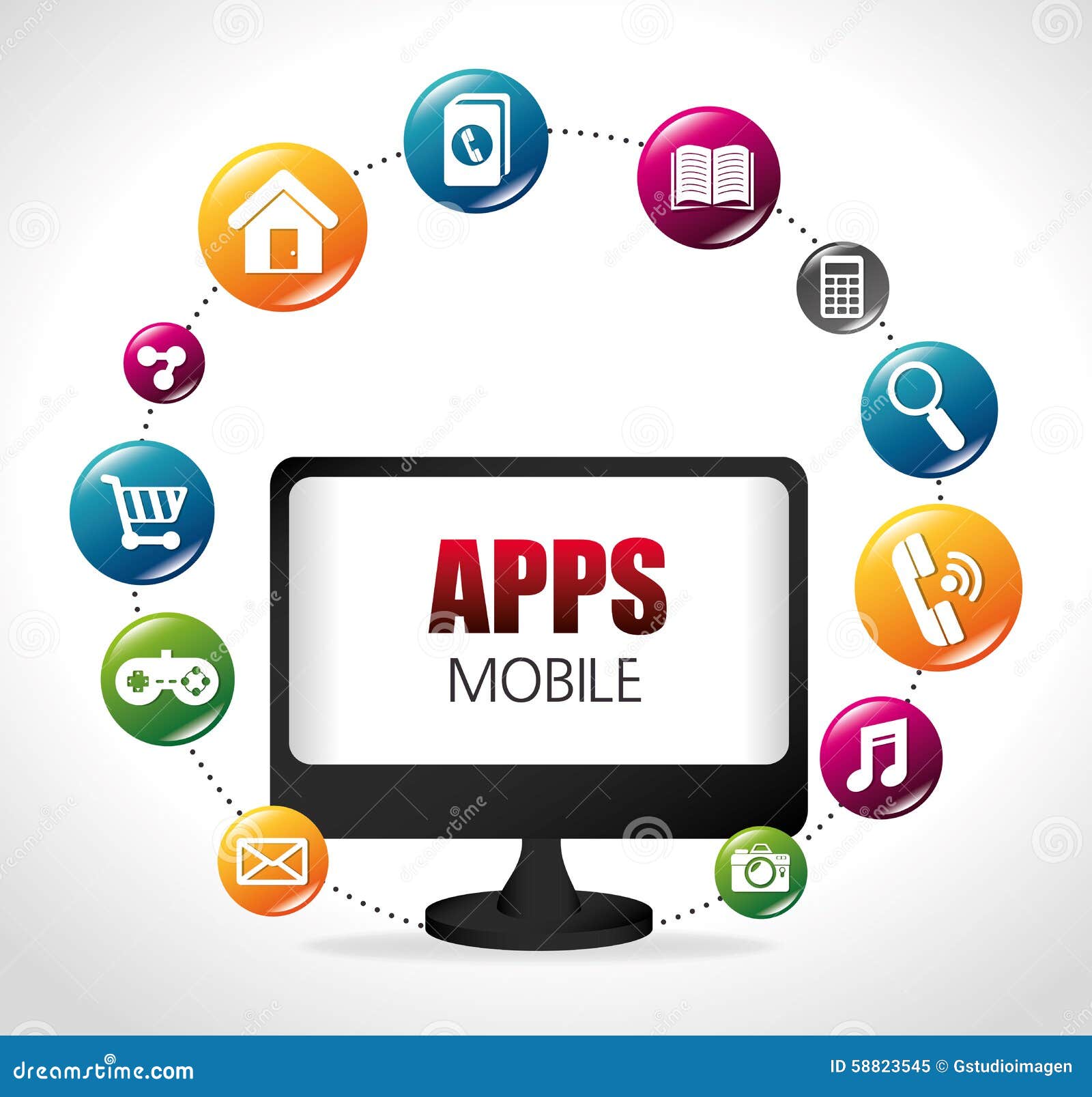 Mobile app design. stock vector. Illustration of calculator - 58823545