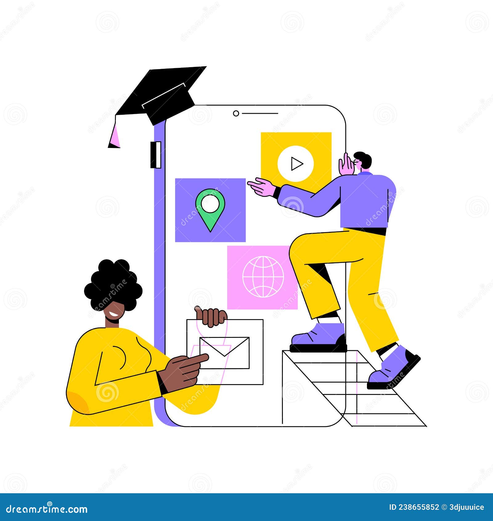 Mobile App Development Courses Abstract Concept Vector Illustration ...