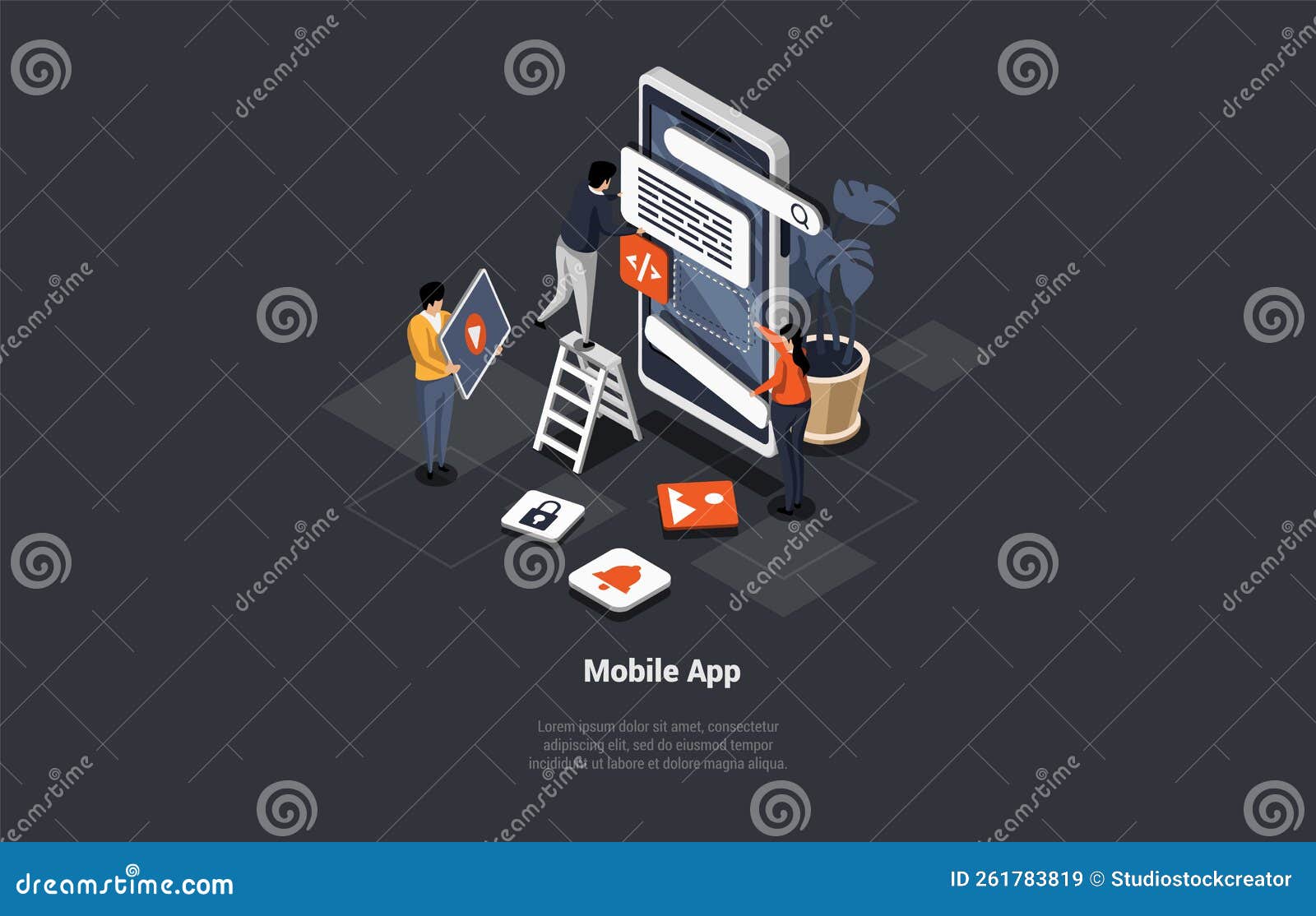 Mobile App Development And Design Mobile Application Debug Sketch