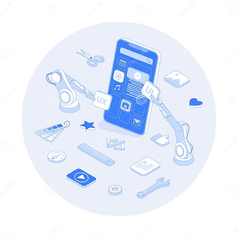 Mobile APP Development UI UX Design, SEO Optimization. Adaptive Layout Application Web Interface ...