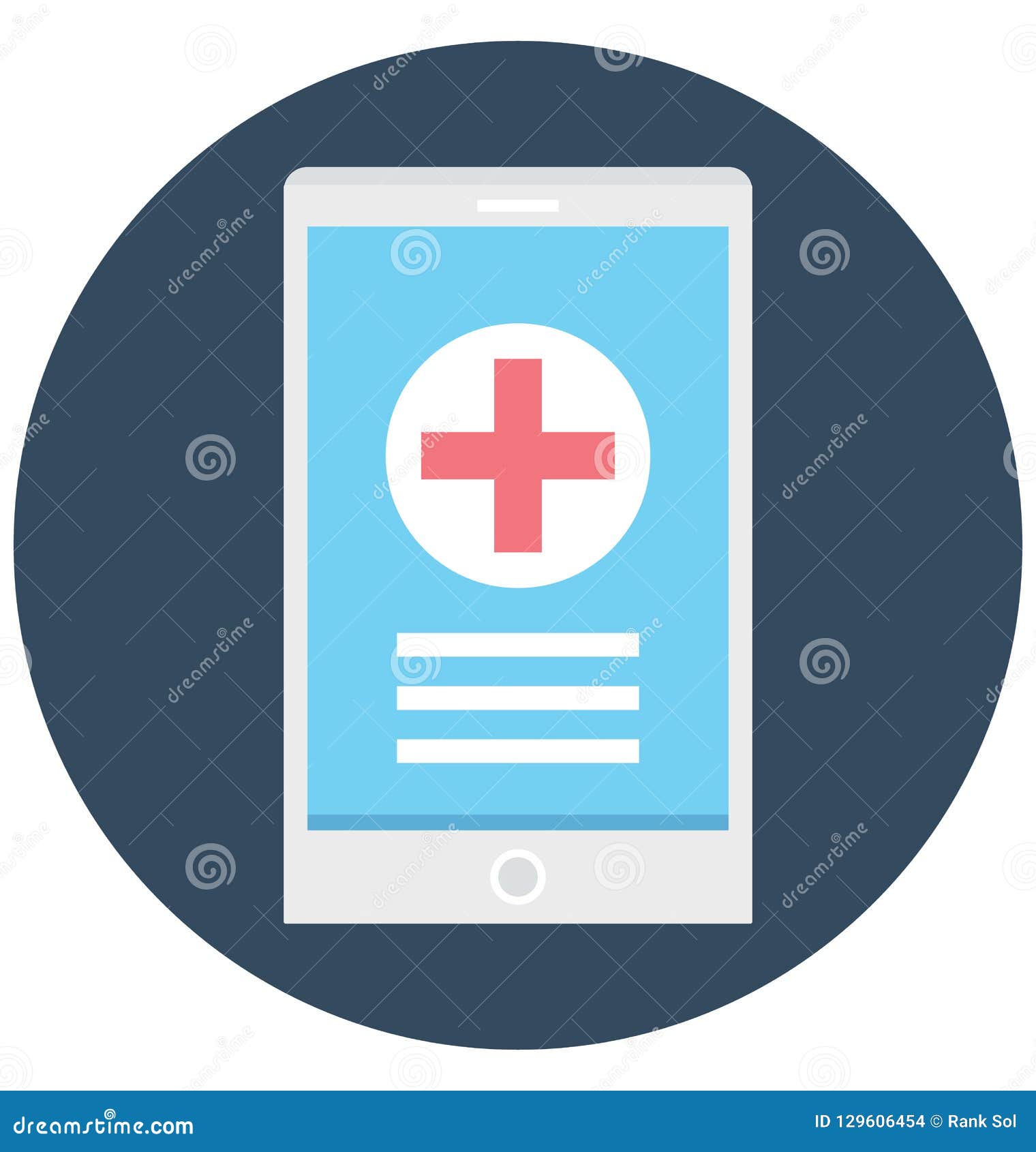 Mobile App, Health App, Isolated Vector Icon that Can Be Easily ...