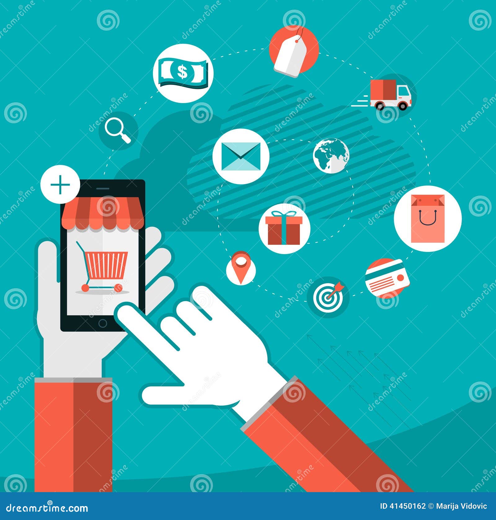 Mobile app icons stock vector. Illustration of mobile - 41450162