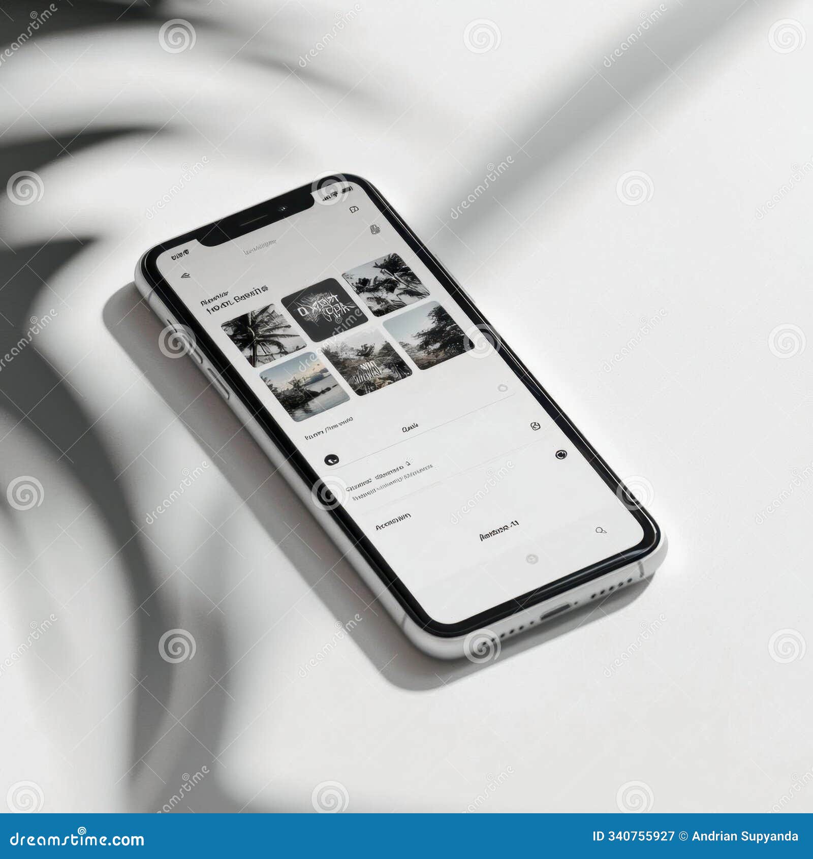 Mobile App Interface for Photo Sharing & Editing Stock Illustration ...