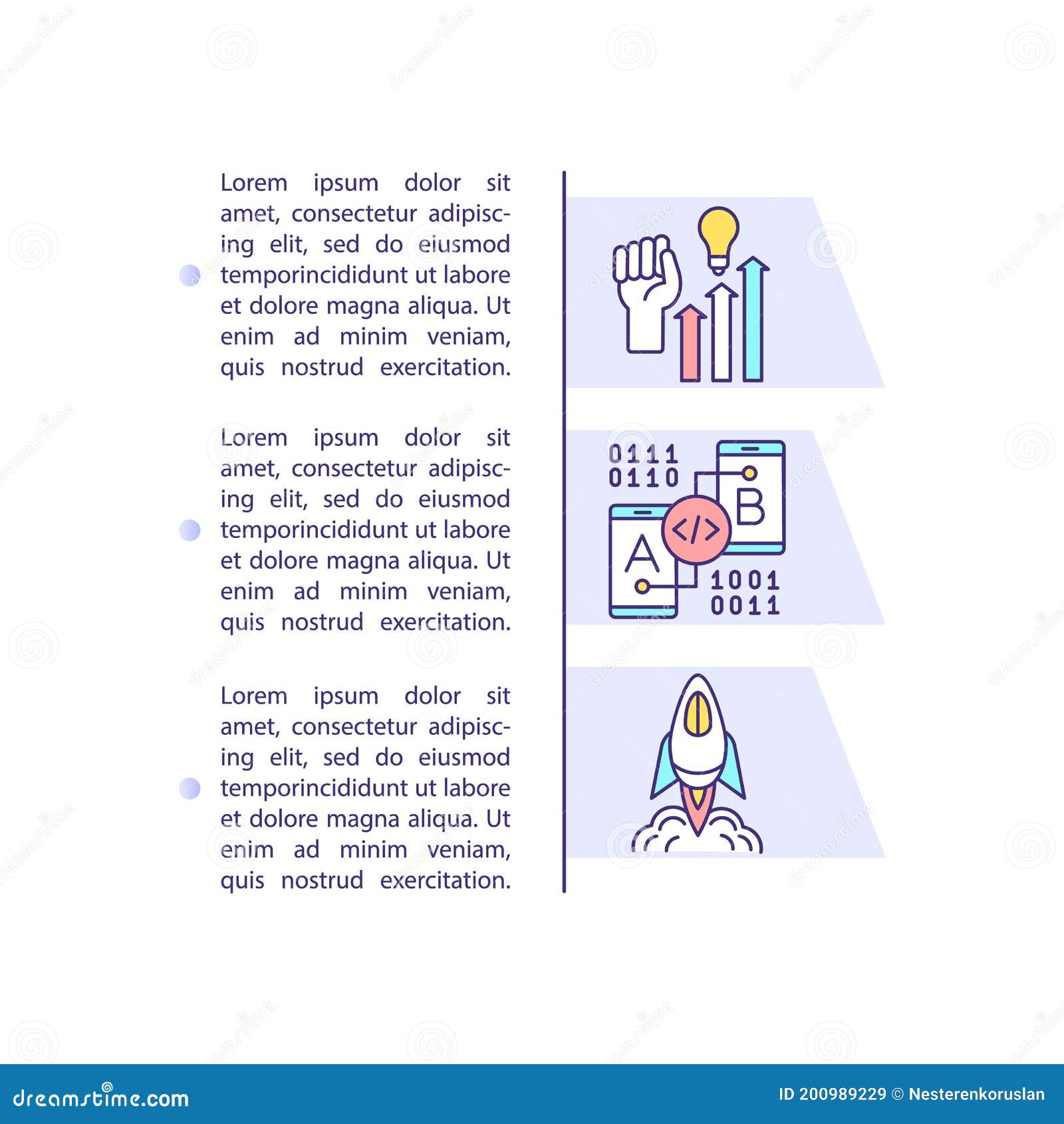 Mobile App Lifecycle Concept Icon with Text Stock Vector - Illustration ...