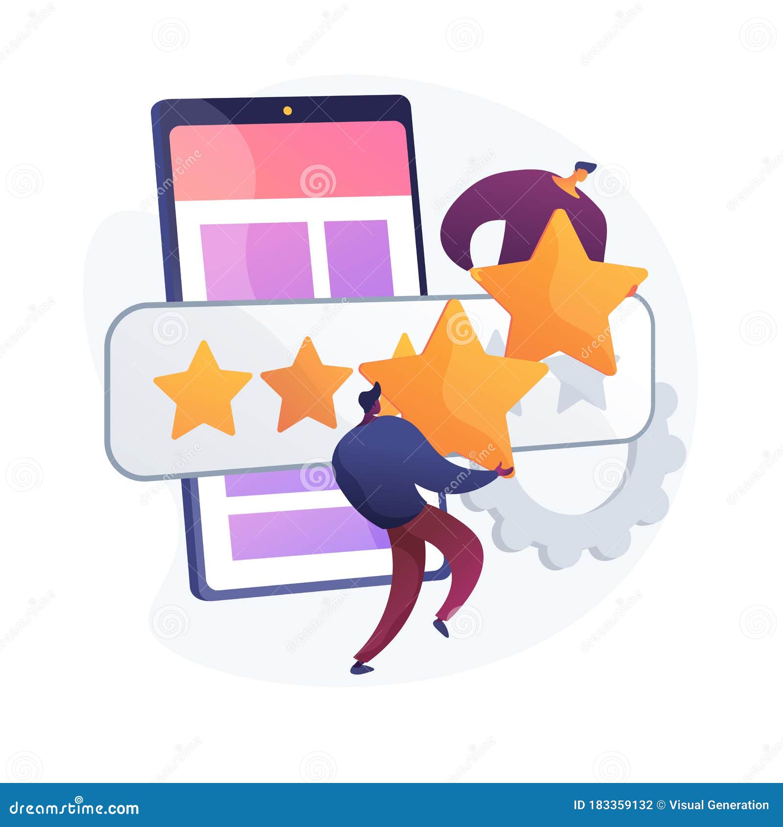 Setting Function For Reminders Cartoon Vector. | CartoonDealer.com ...