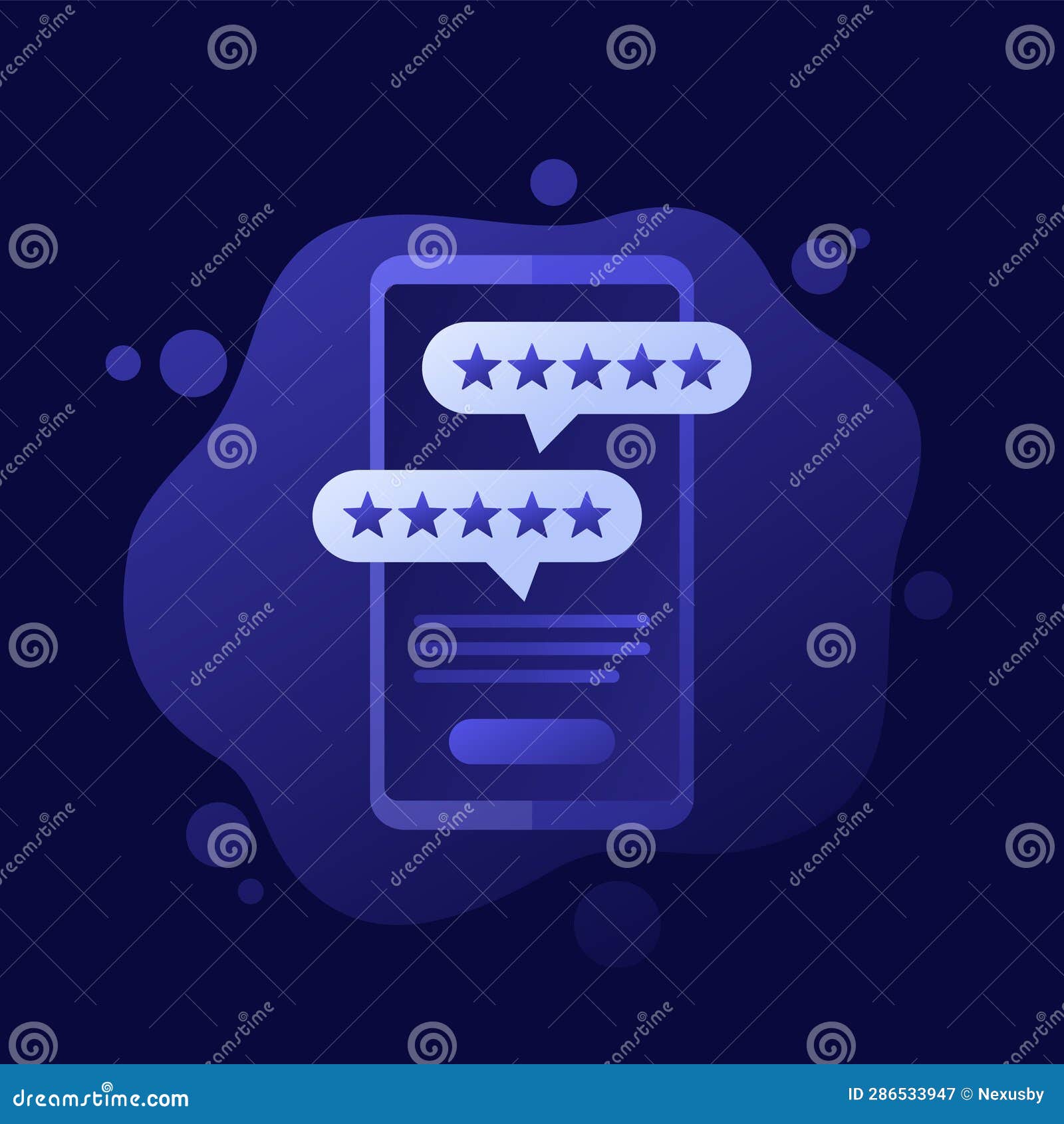 Mobile App Review Icon, Vector Design Stock Illustration - Illustration ...