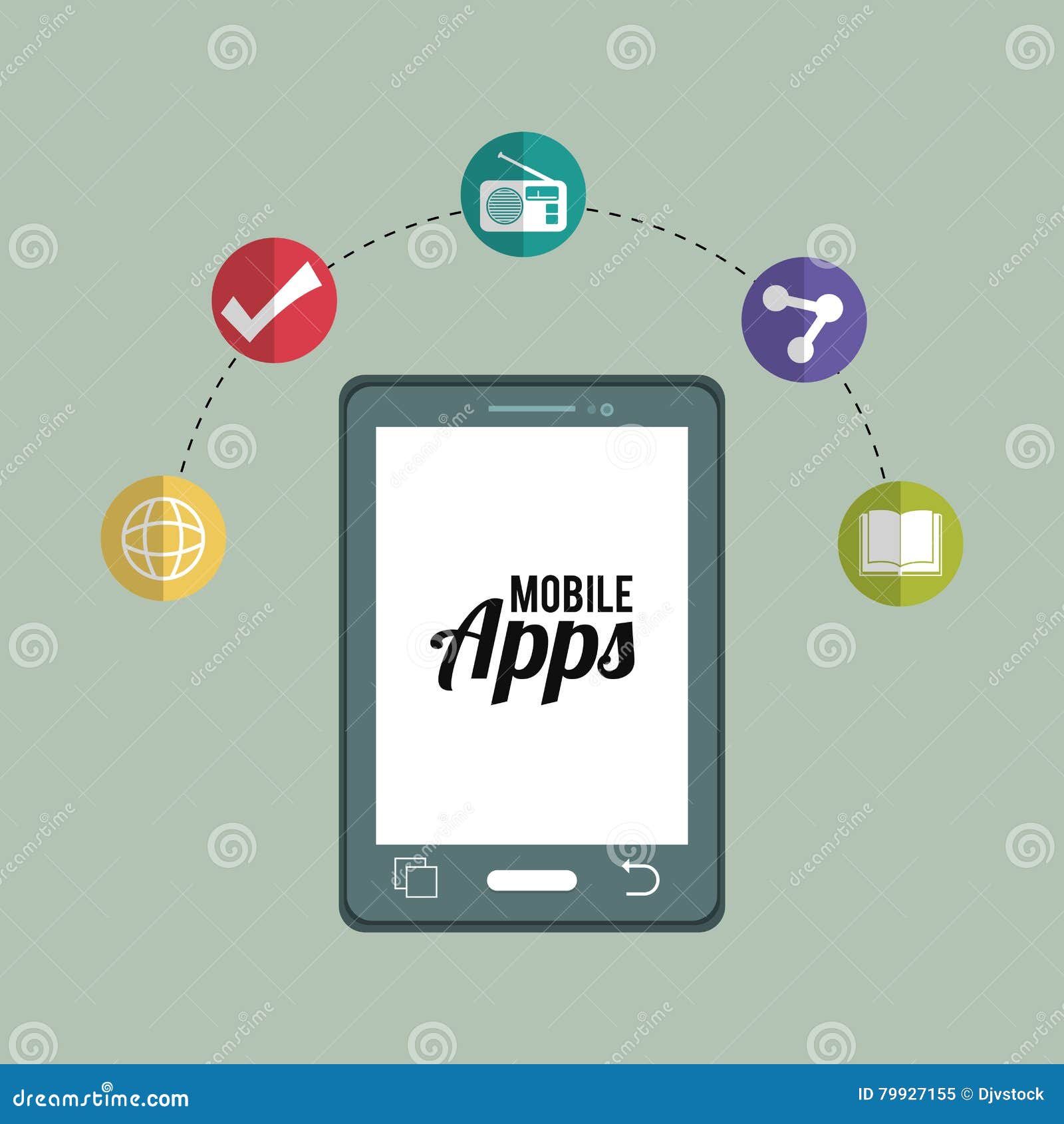 Mobile app technology stock vector. Illustration of digital - 79927155