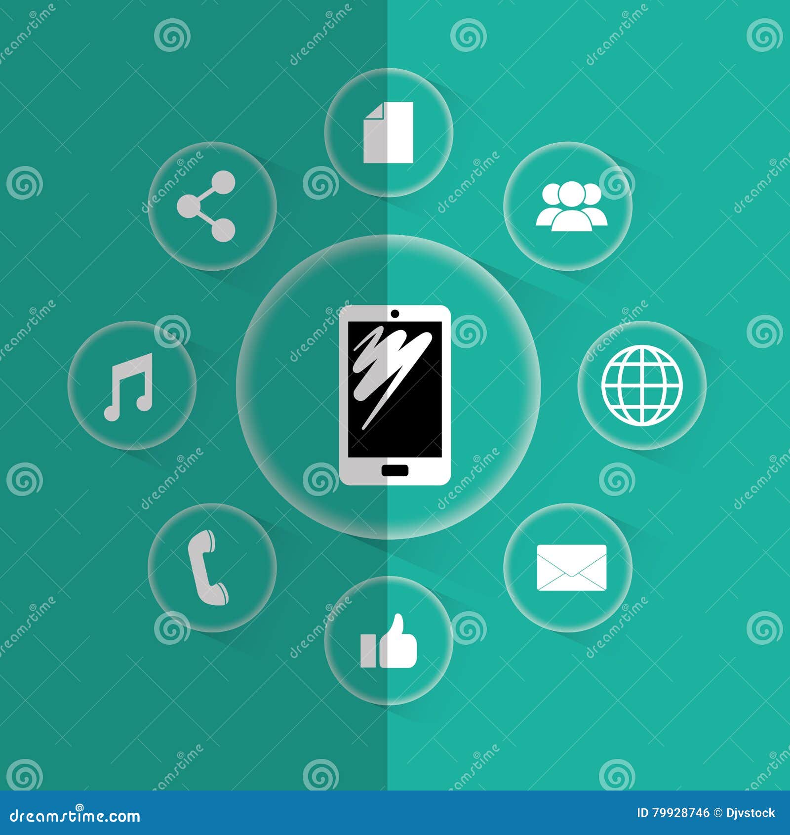 Mobile app technology stock vector. Illustration of communication ...