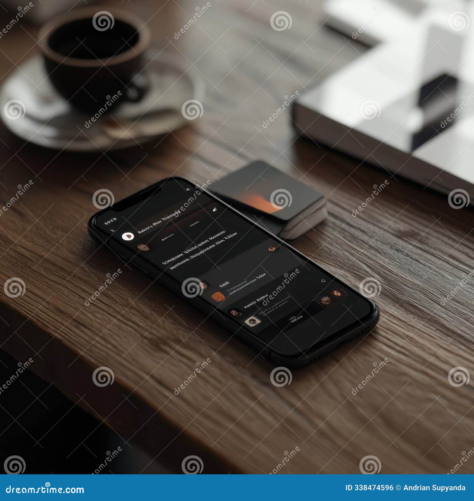 Mobile App UI Design, Chat Interface with User Profiles Stock ...