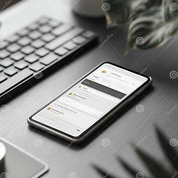 Mobile App UI Design, Verification and Security Features Stock ...