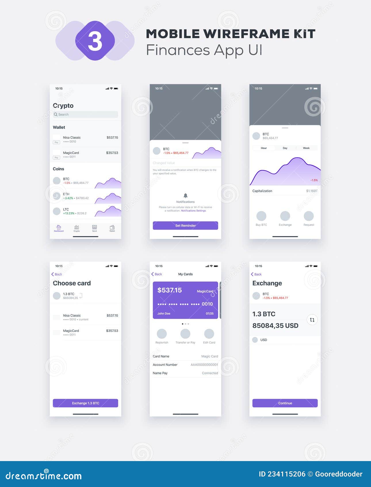 UI Mobile App. Business UX, GUI Design Elements. Mobile Application Template Layout. Stock ...