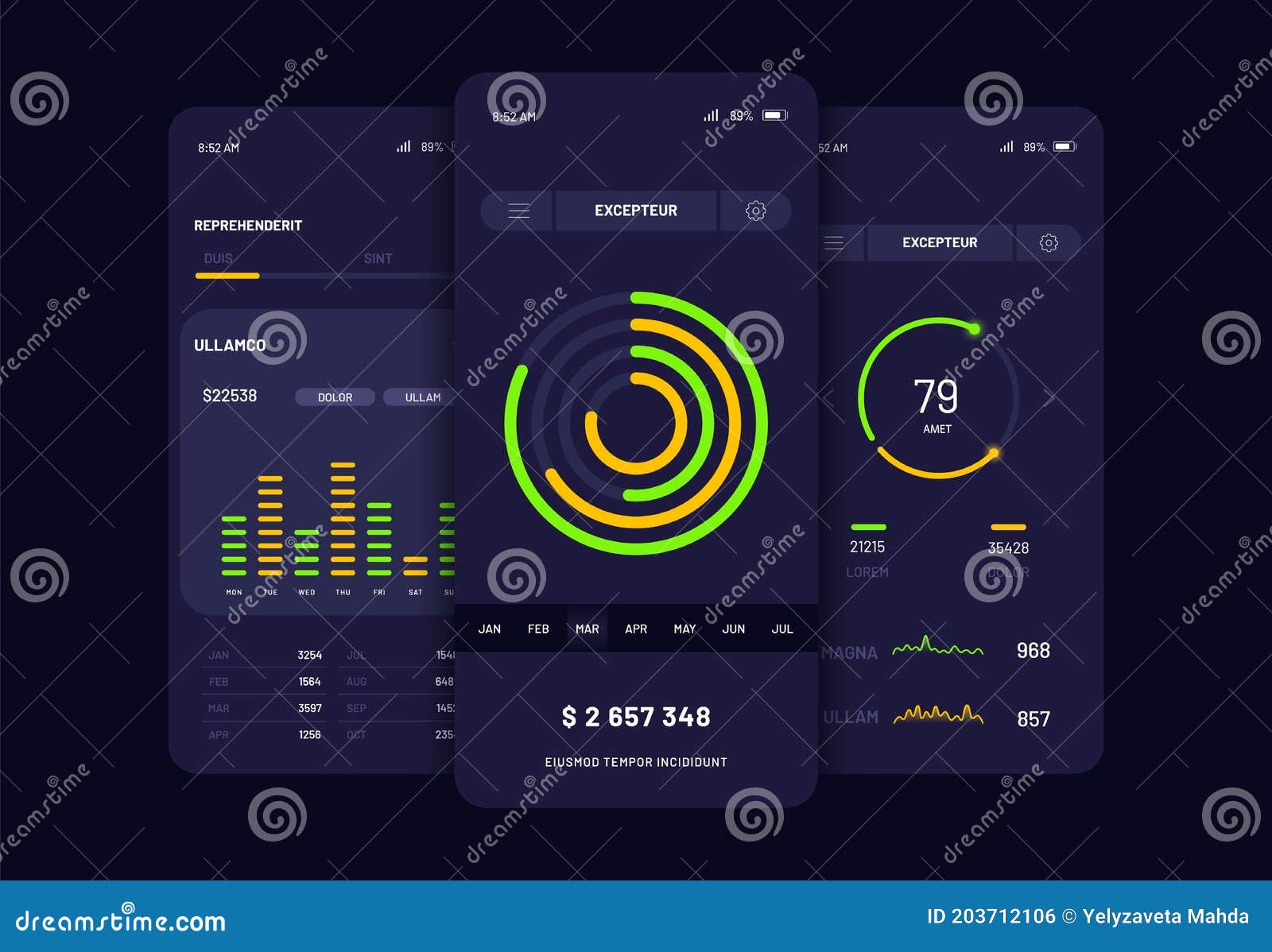 Mobile App User Interface Screen. UI, UX, GUI Web Icons for Responsive ...