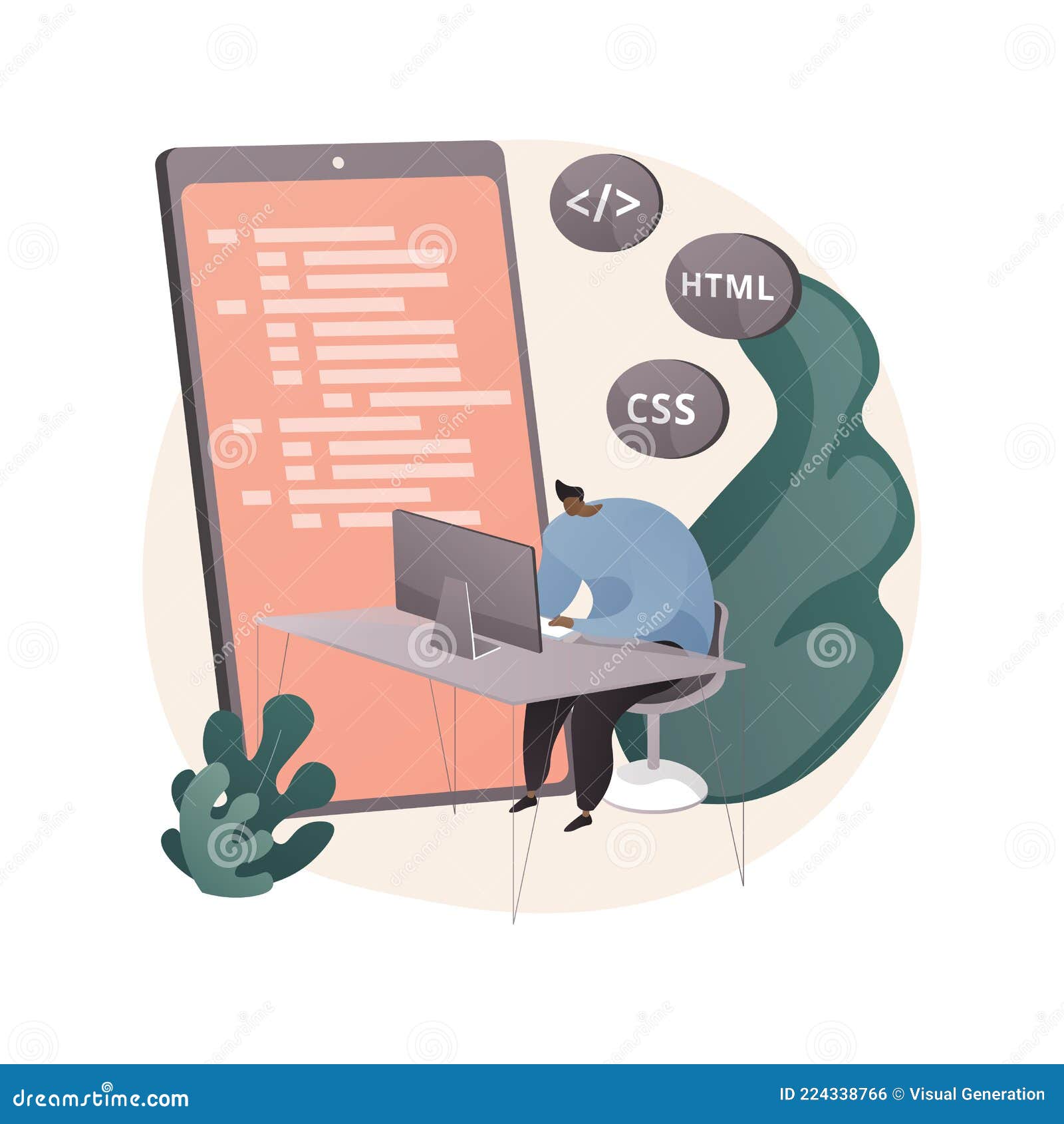 Mobile Application Development Abstract Concept Vector Illustration ...