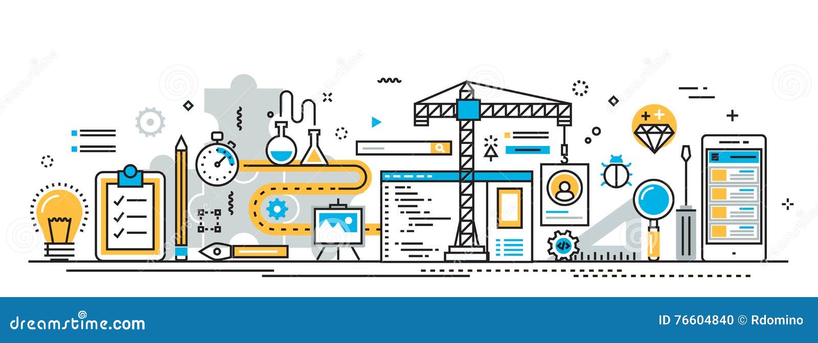 Mobile Application Development Building Process for Website Stock ... Mobile Application Development Building Process for Website Stock ...