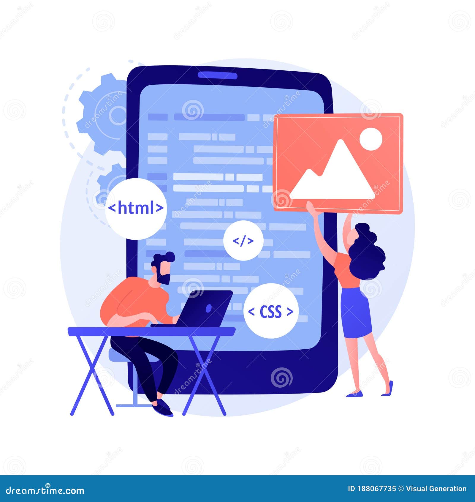Mobile Application Development Vector Concept Metaphor Stock Vector ...