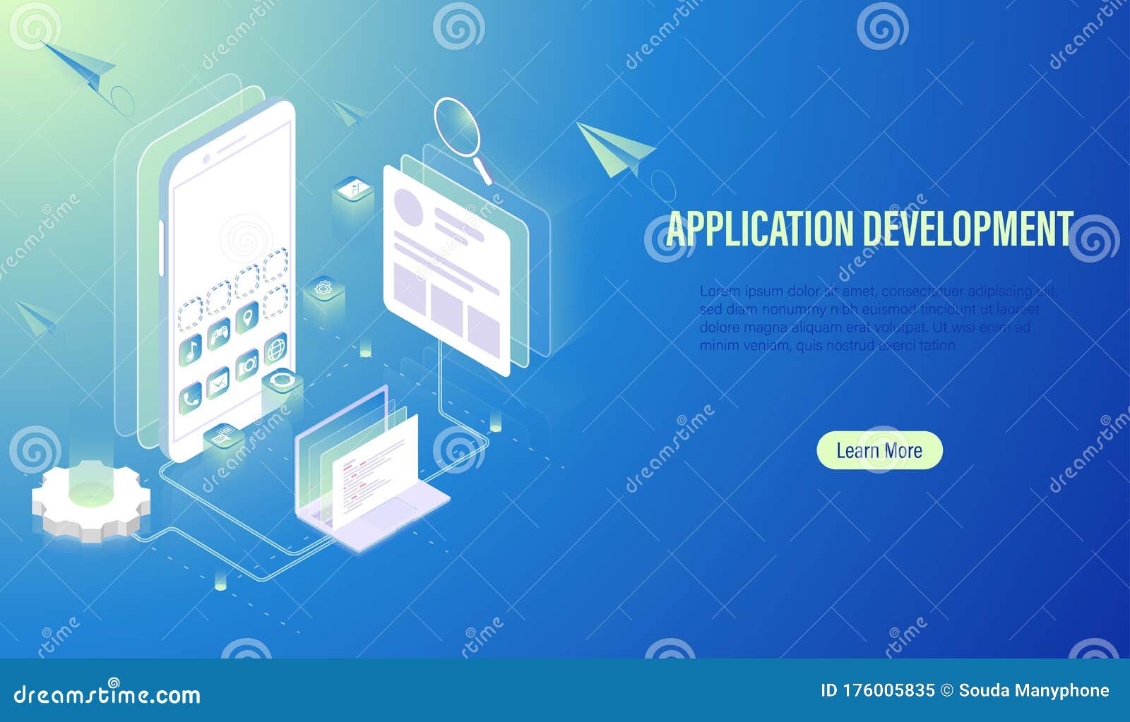 Mobile Application Development And Ui Ux Design Layout On Screen Programmer Coding Software 5954