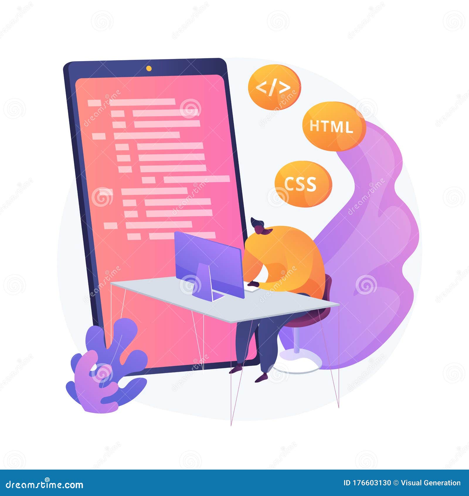 Mobile Application Development Vector Concept Metaphor Stock Vector Illustration Of Developer