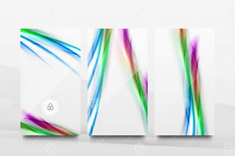 Mobile Application Interface Background Design Stock Vector ...
