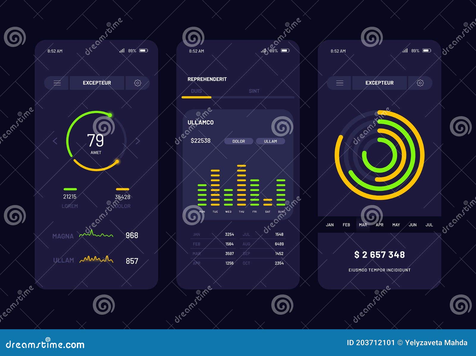 Mobile App User Interface Screen. UI, UX, GUI Web Icons for Responsive ...