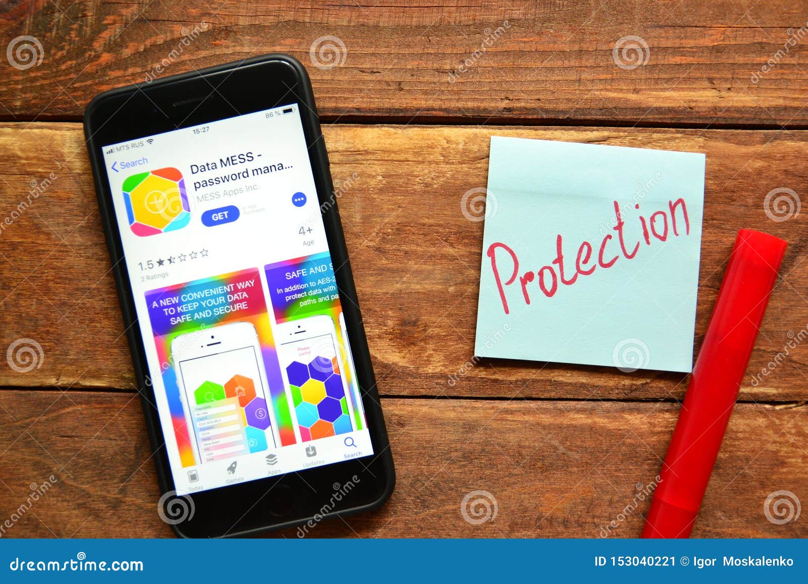 Mobile Application For Saving And Managing Passwords On A Smartphone Editorial Photo Image Of