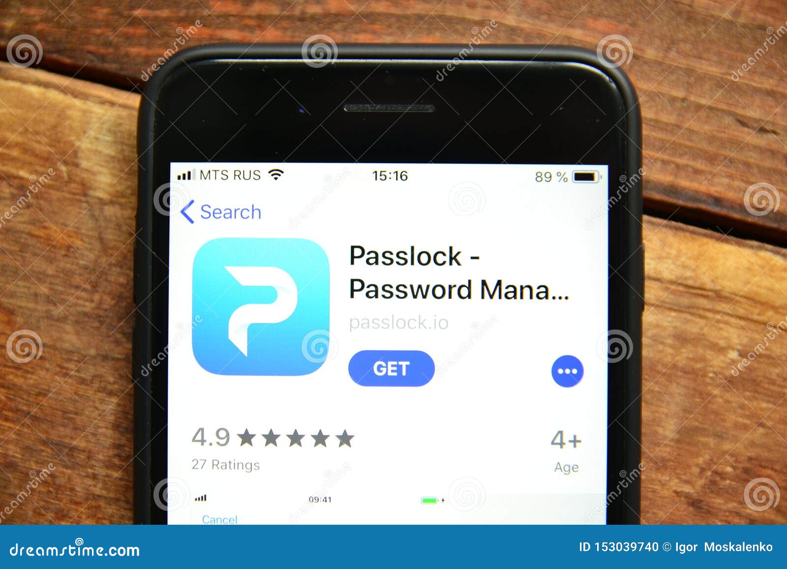 Mobile Application For Saving And Managing Passwords On A Smartphone Editorial Image Image Of
