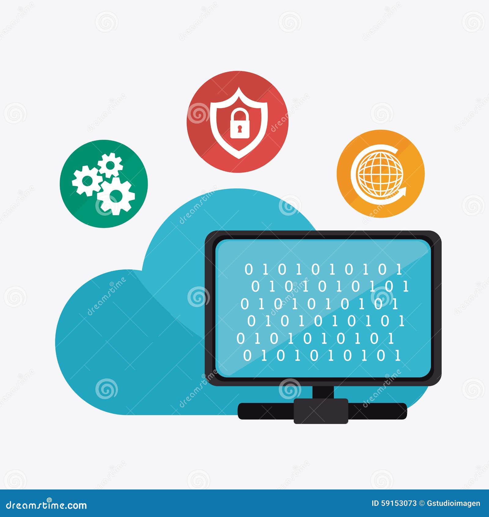 Mobile Applications and Technology Icons Design. Stock Vector ...