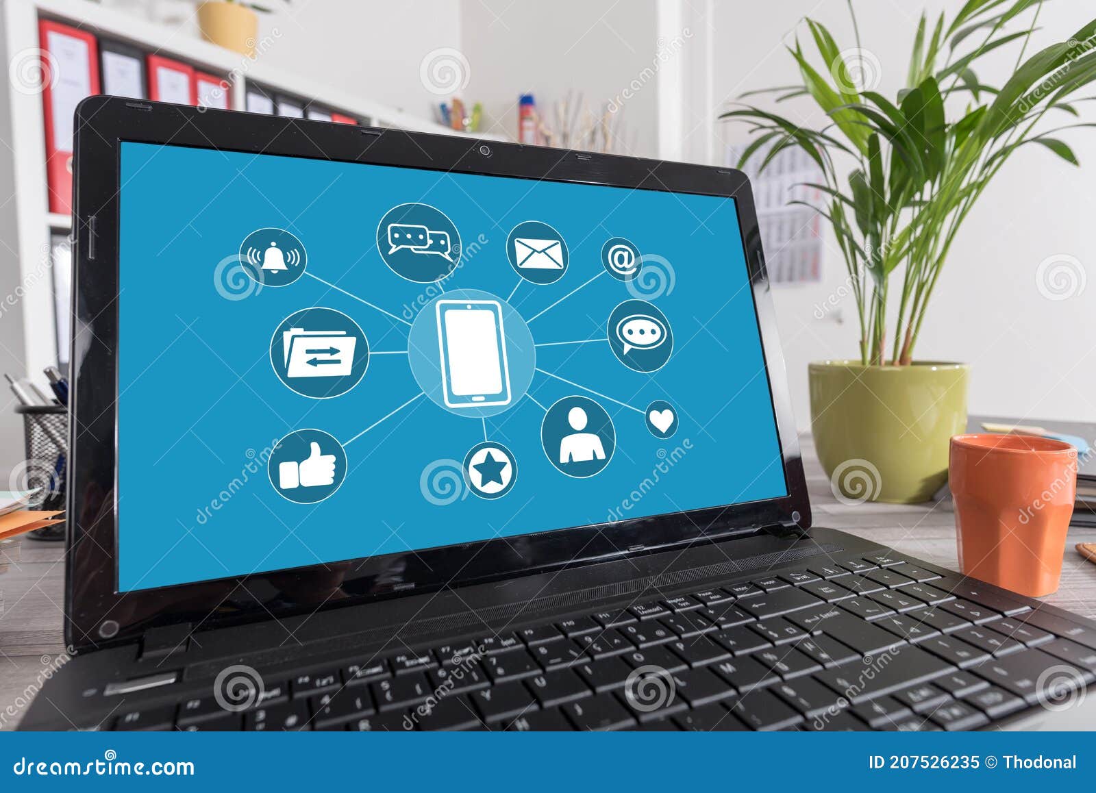 Mobile Apps Concept on a Laptop Stock Image - Image of application ... Mobile Apps Concept on a Laptop Stock Image - Image of application ...