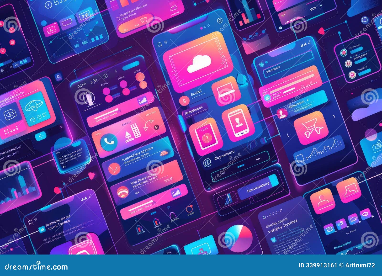 Mobile Apps. Creation of a Mobile Application. Web Page Created from ...