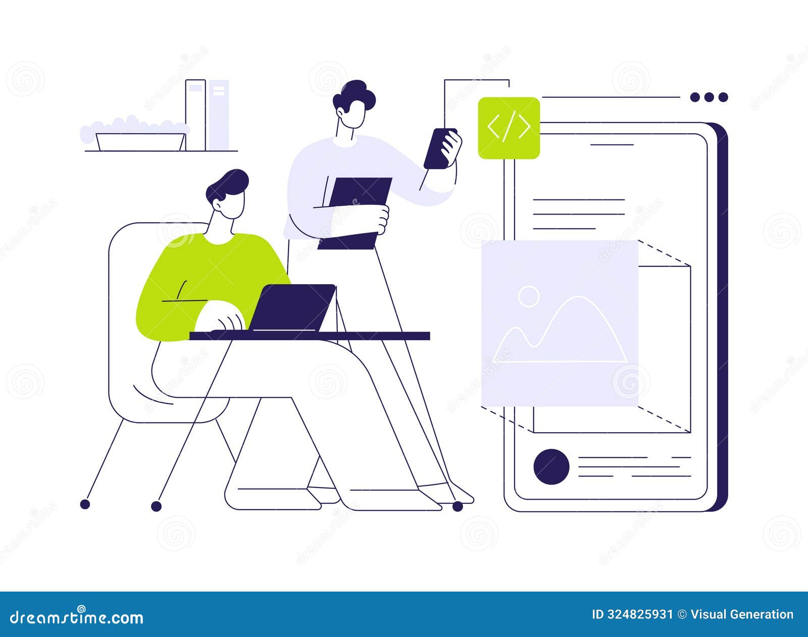 Mobile Apps Development Abstract Concept Vector Illustration. Stock ...