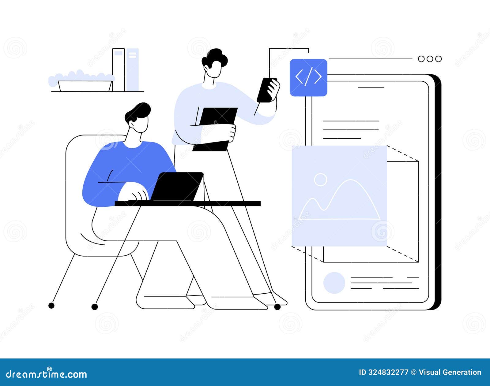 Mobile Apps Development Abstract Concept Vector Illustration. Stock ...