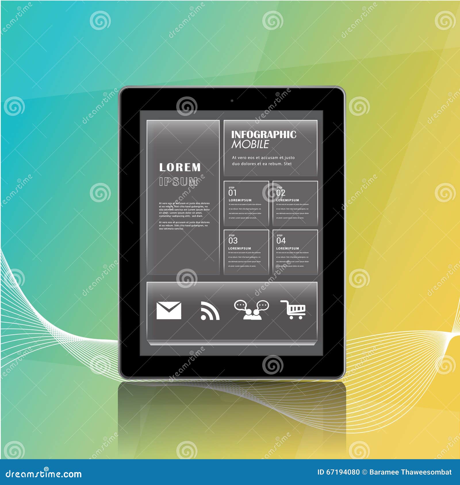 Mobile Apps Information Infographic. Stock Vector - Illustration of ...