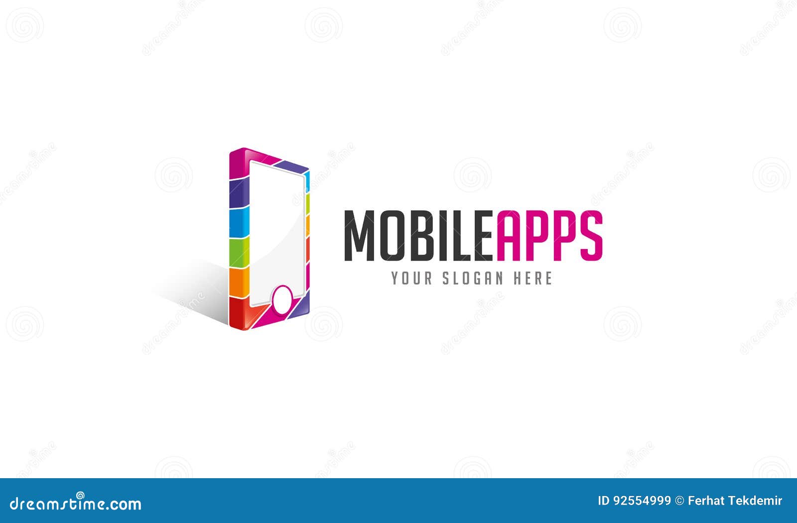 Mobile Apps Logo stock vector. Illustration of cmyk, data - 92554999