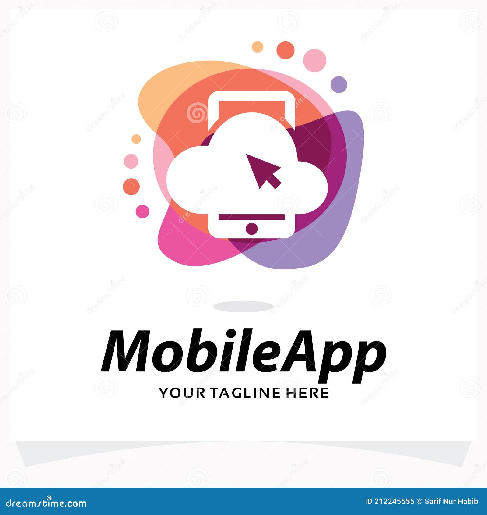 Mobile Apps Logo Template Design Template Stock Illustration ...