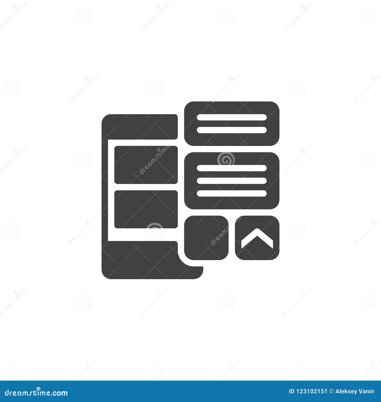 Mobile apps vector icon stock vector. Illustration of simple - 123102151