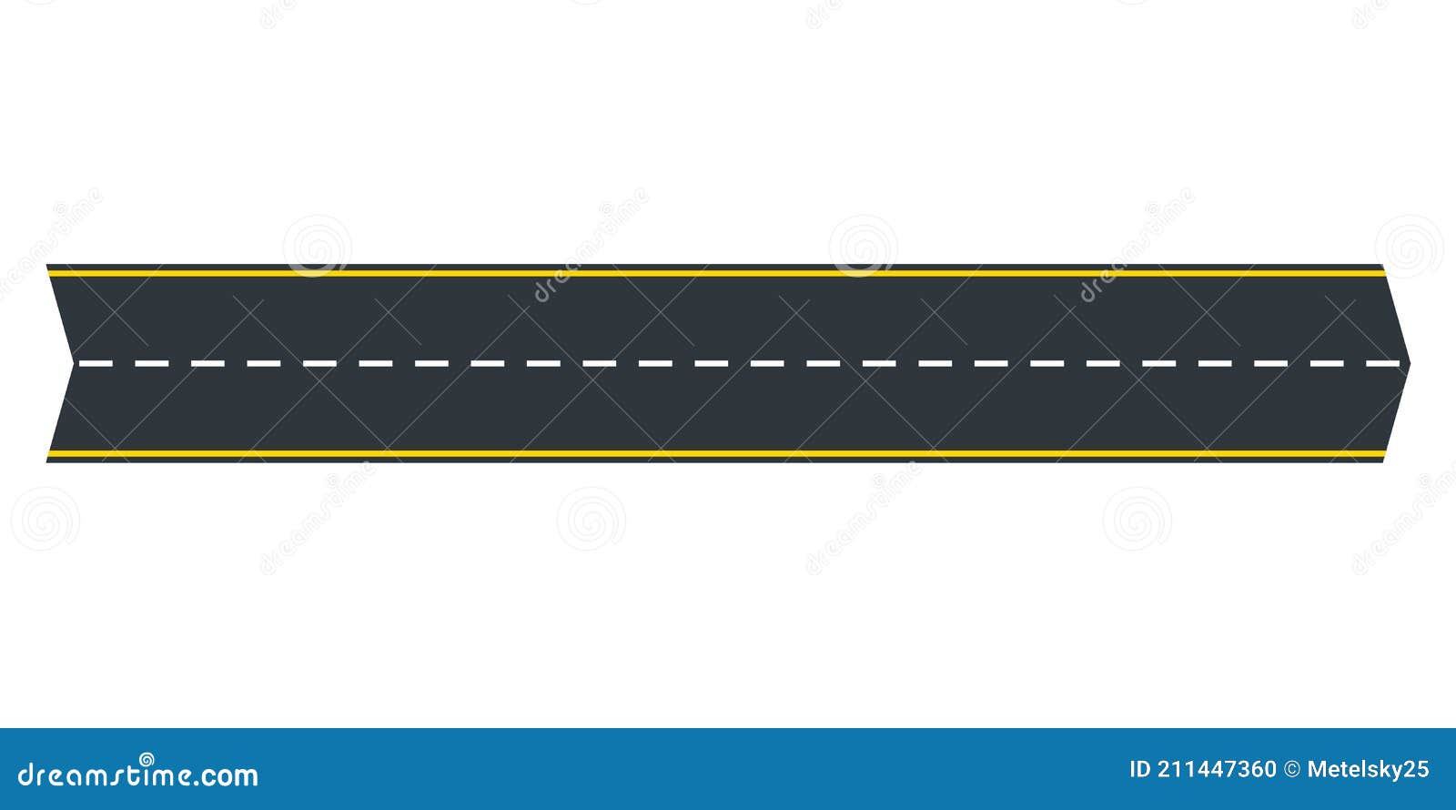 Straight Path To Success Choosing The Right Strategic Path With Yellow ...