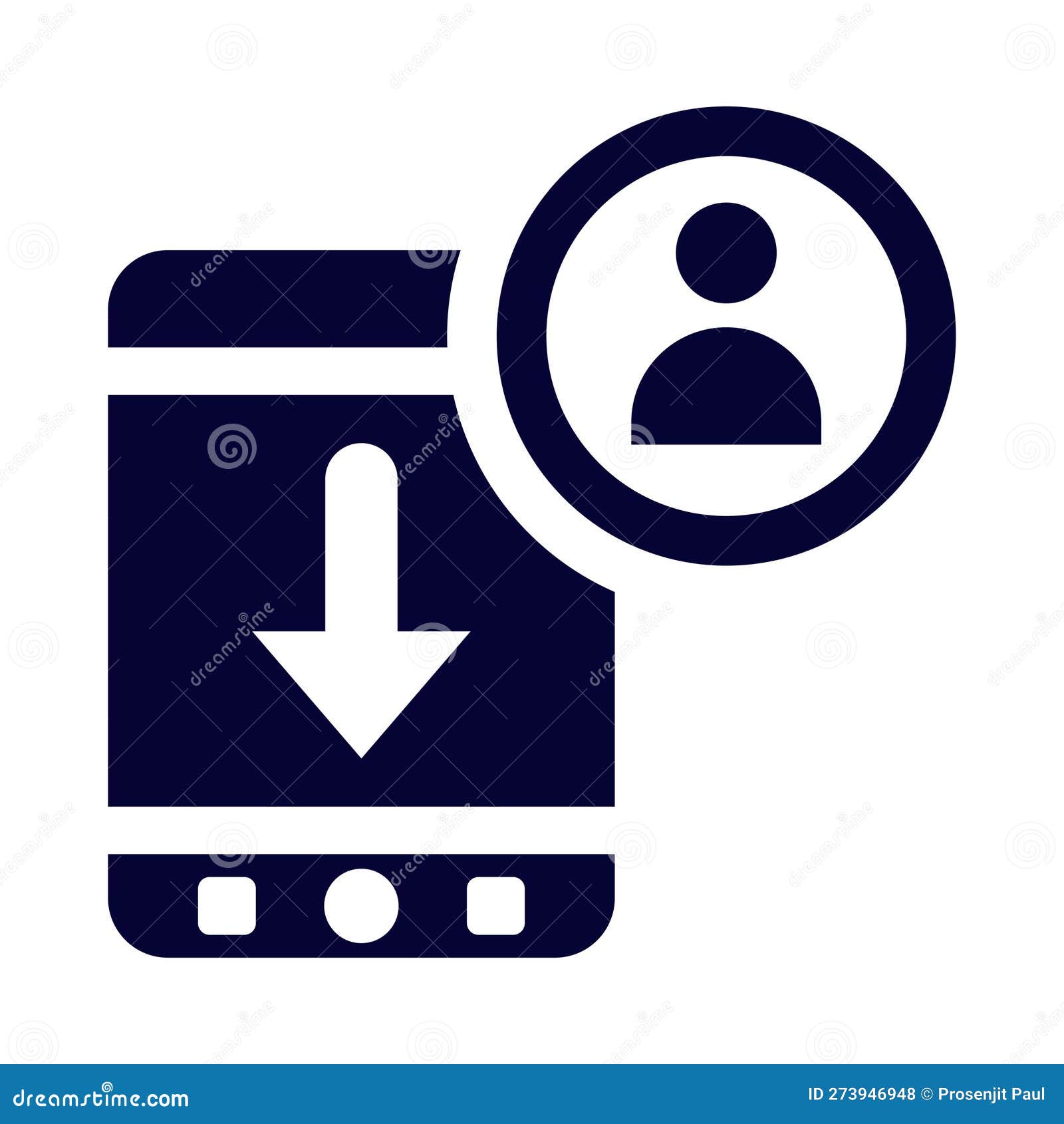 Mobile, Avatar, Download, Down Arrow, Mobile Avatar Download Icon Stock ...