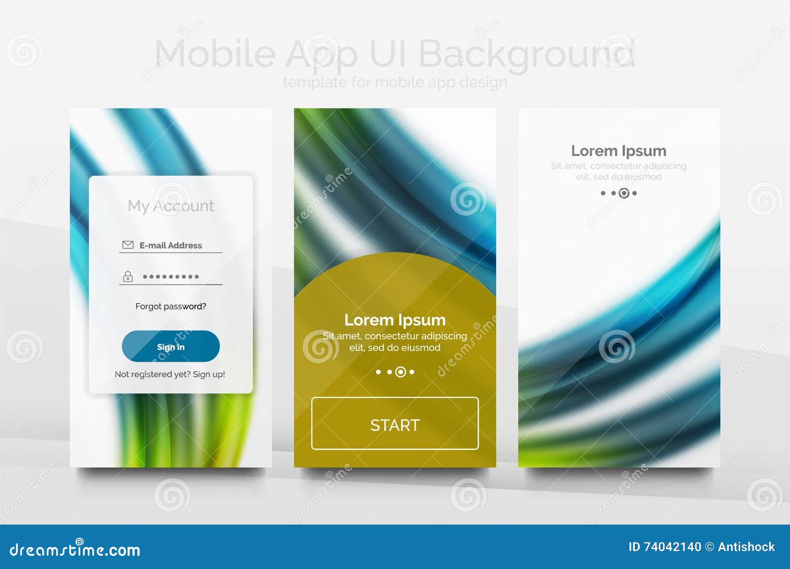 Mobile background ui stock vector. Illustration of interface - 74042140