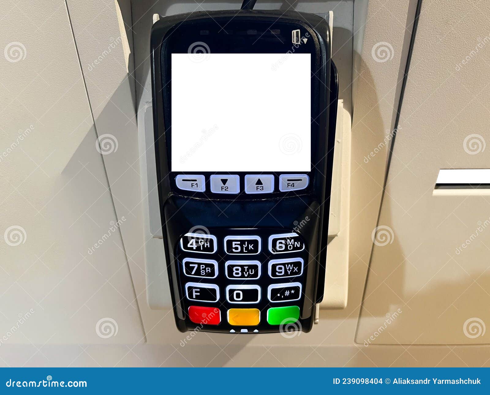 Mobile Bank Card Reader with Mockup Stock Photo - Image of chip ...