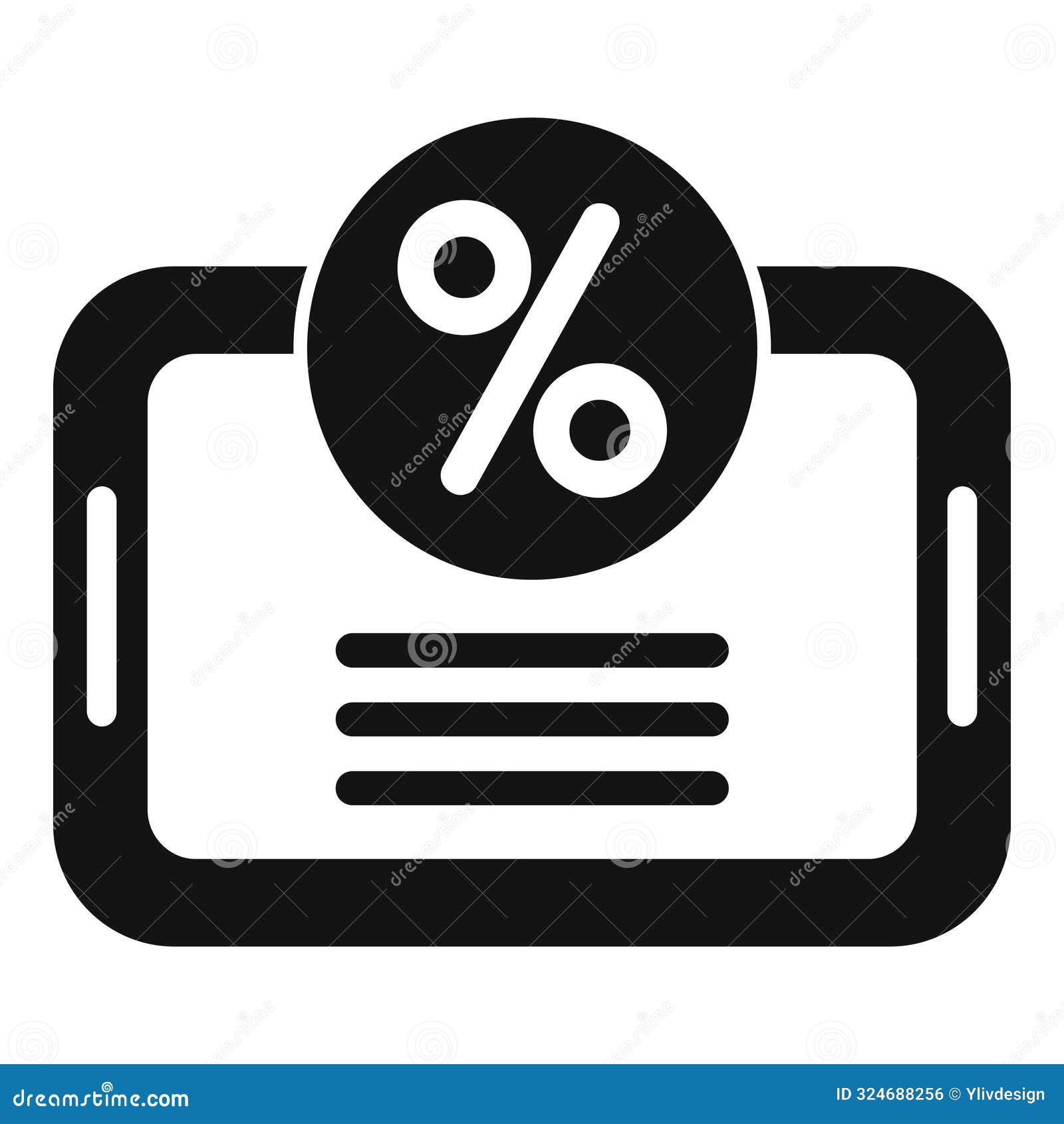 Mobile Banking App Showing Interest Rate on White Background Stock ...